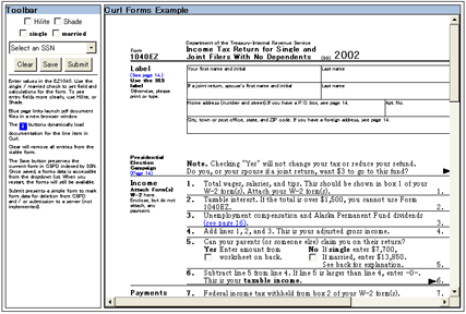 Curl - Application Scenarios - Electronic Forms